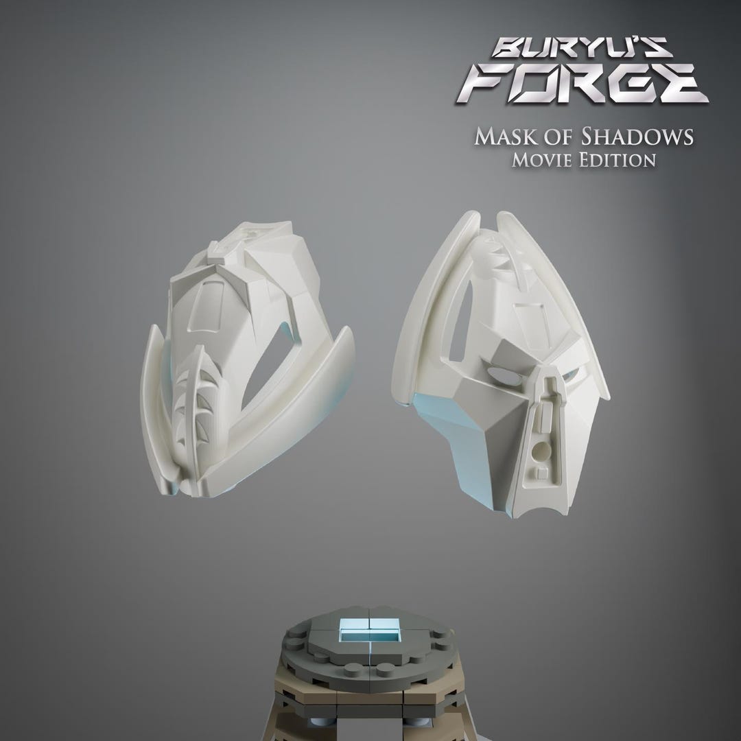 Great Mask of Shadows movie Edition Kanohi Kraahkan, White - Etsy