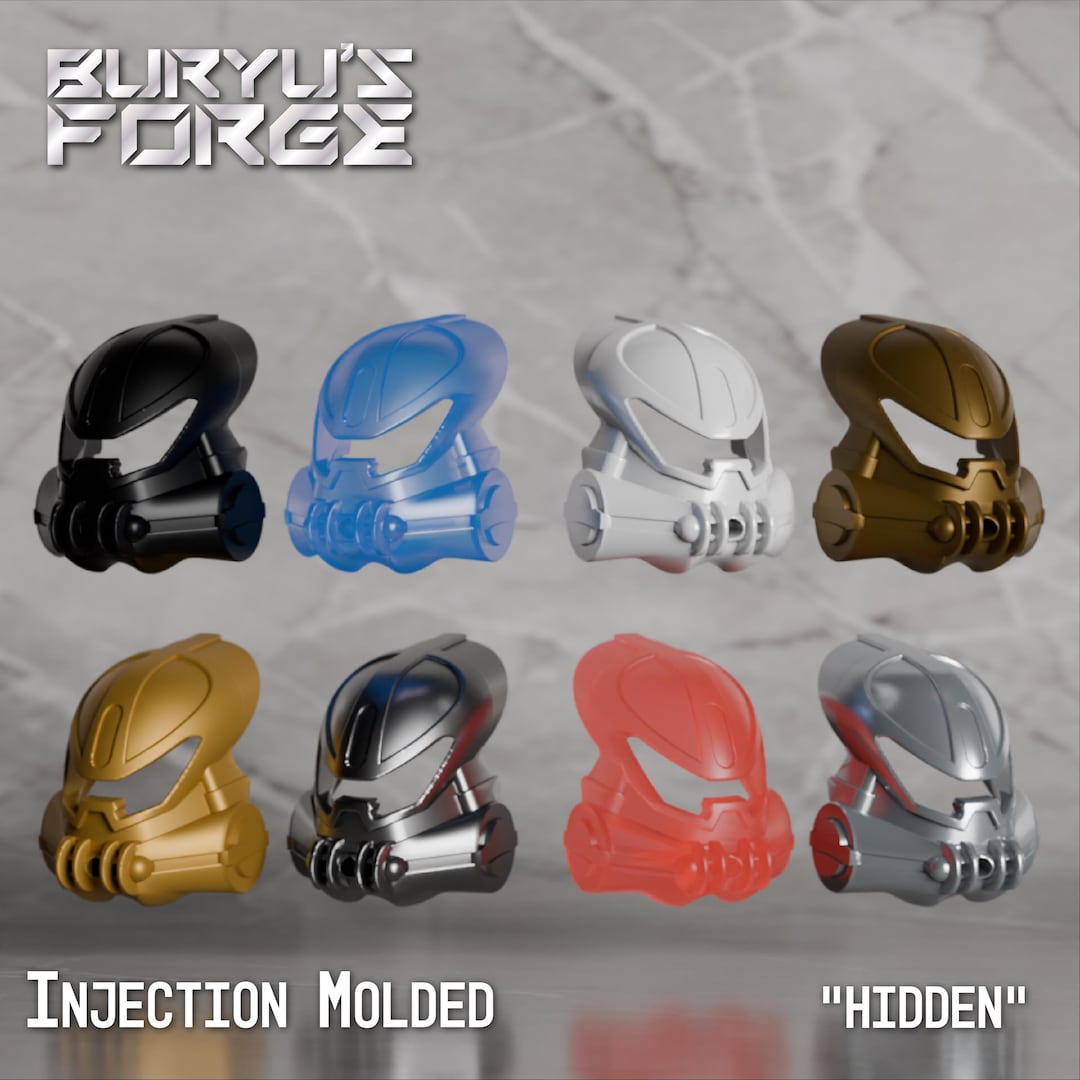 Hidden, Mask of Concealment | Injection Molded, Pearl Gold, Dark Trans ...