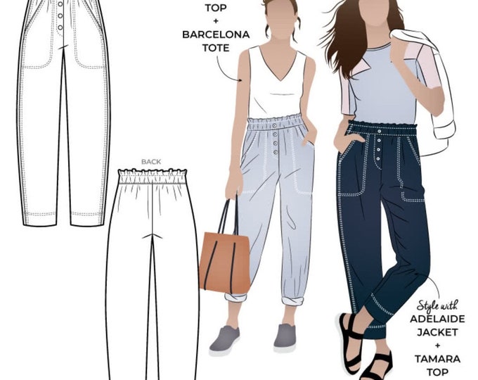 Style Arc Patterns, Texas Pant Pattern, Multi Size Pant Pattern ...