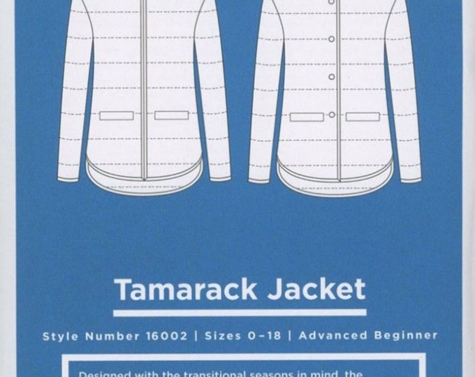 Grainline Studio's Tamarack Pattern Sizes 0-18, Jacket Pattern, Quilted ...