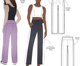 Style Arc Milan Woven Pant Paper Pattern, Uncut, Unused Multi Sized ...