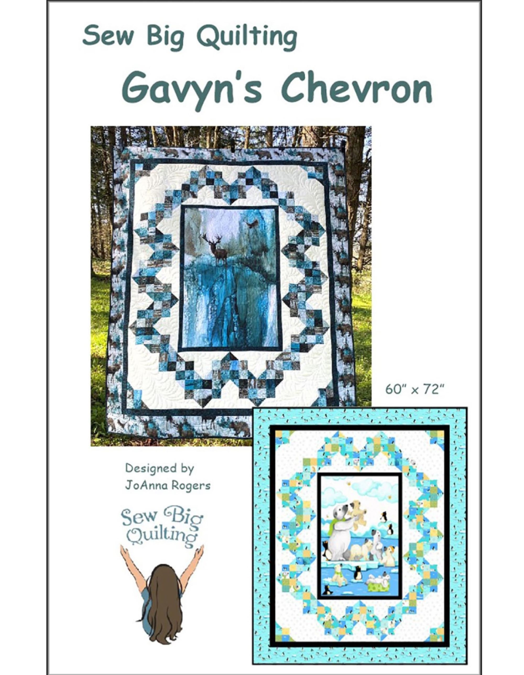 Sew Big Quilting Gavyn's Chevron Pattern Panel Quilting - Etsy