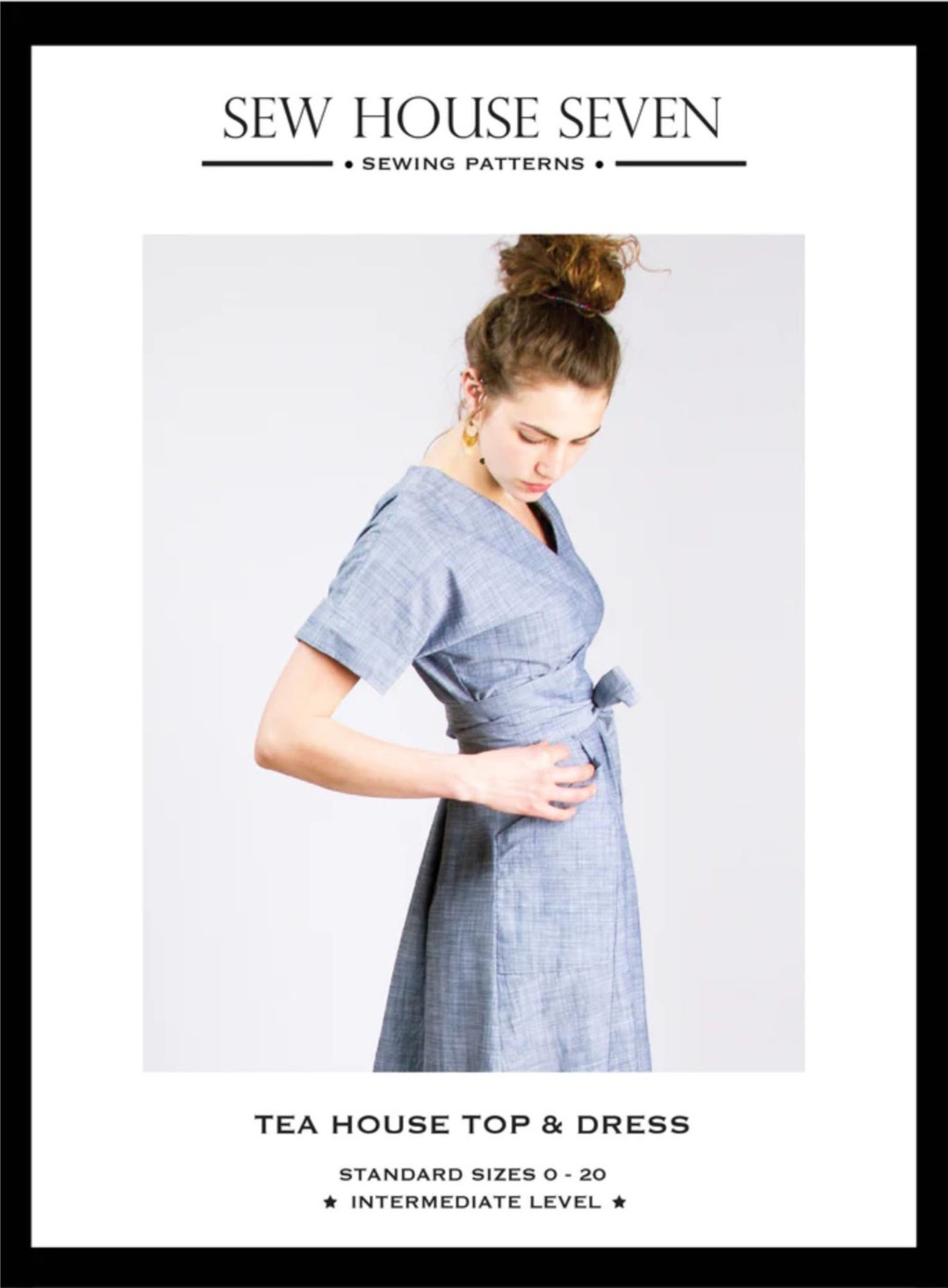 Sew House Seven Sewing Pattern, Tea House Top & Dress Paper Pattern ...