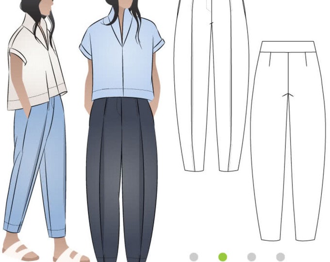 Style Arc Teddy Designer Pants Pattern, Multi-size Pattern 10-22 and 18 ...