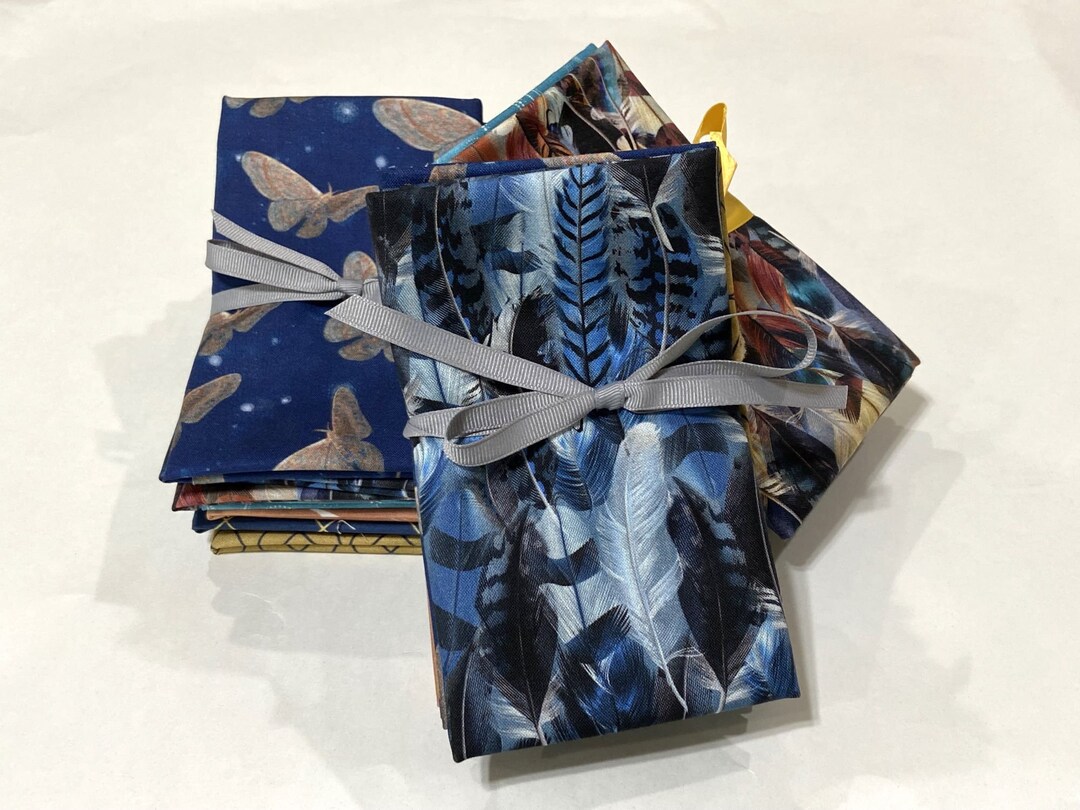 Quilting Cotton Fat Quarter Bundle of Autumn Skye Studio B Fabrics 7 ...