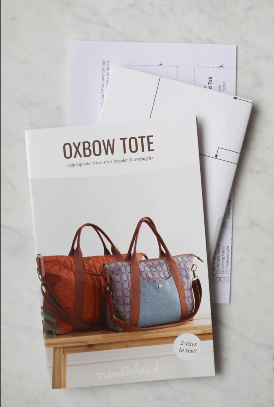 Noodlehead Oxbow Tote Paper Pattern. - Etsy