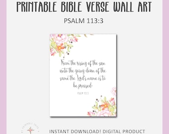 Psalm 113 3 | Etsy