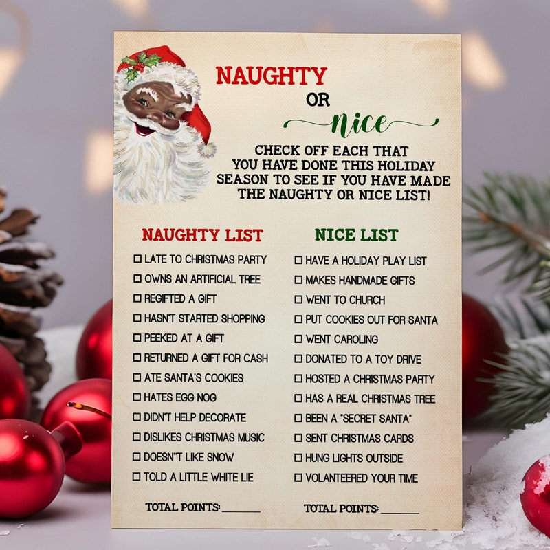 Naughty or Nice - Etsy