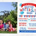 Waterslide summer backyard water bash invitation red white & | Etsy