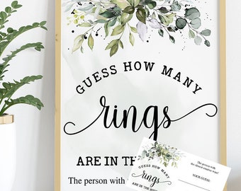 Guess How Many Template | Etsy