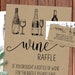 Wine Raffle Tickets and Sign Bridal Shower Stock the Bar Editable ...