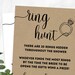 Ring Hunt Bridal Shower Editable Game Find the Rings Game White Back or ...
