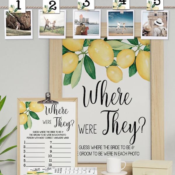 Where Were They Game Themed Template - Etsy