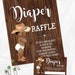 Cowboy Diaper Raffle Ticket & Sign Baby Shower Bring Diapers African ...