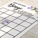 Baby Shower Bingo Purple Floral Bingo Baby Shower Game Purple - Etsy