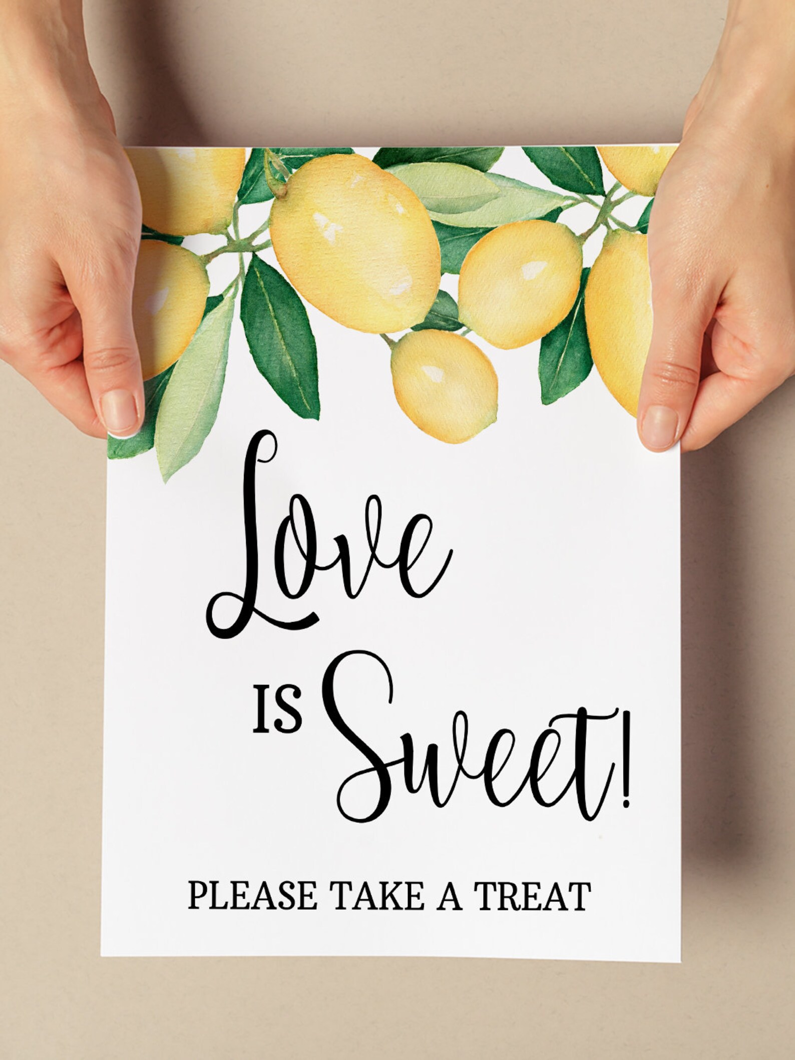 Love is Sweet Please Take a Treat Sign Bridal Shower Sign - Etsy