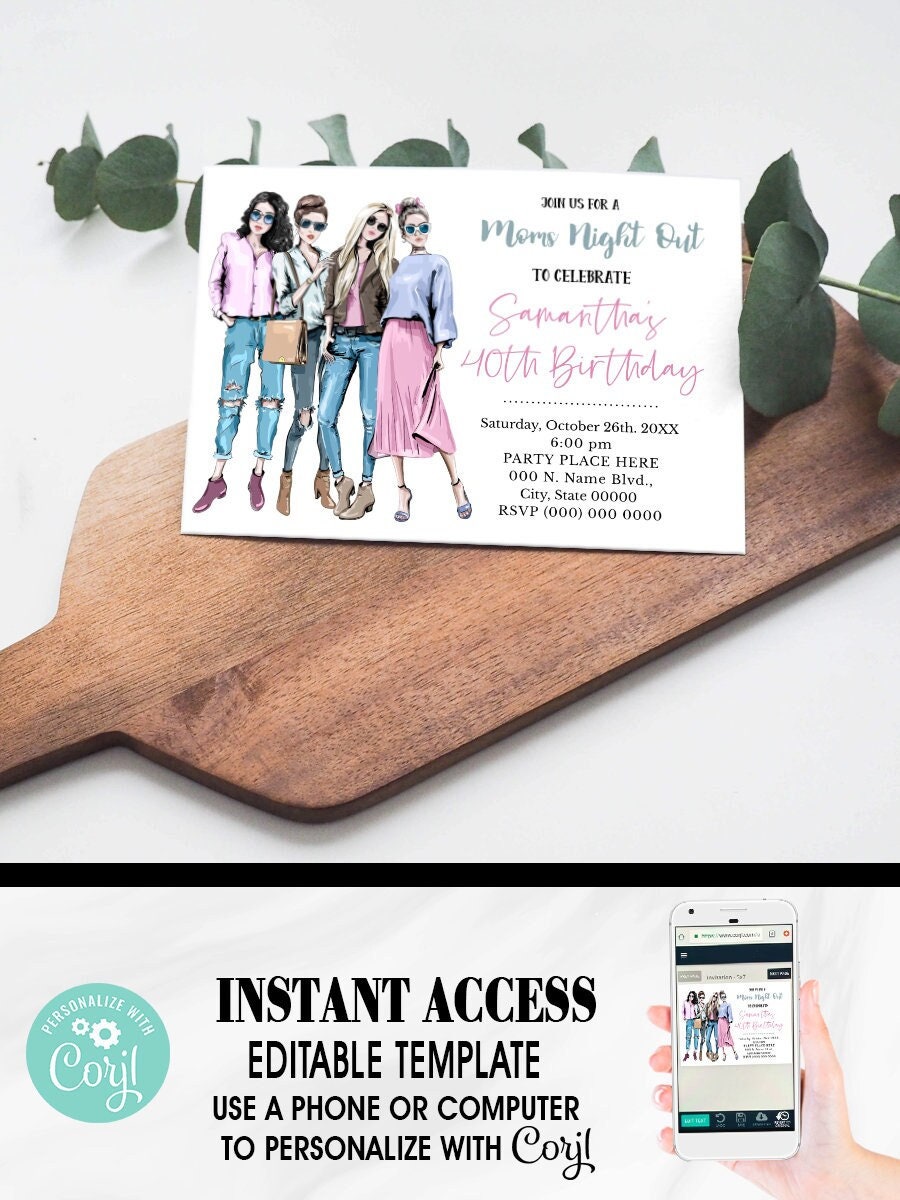 Moms Night Out Invitation