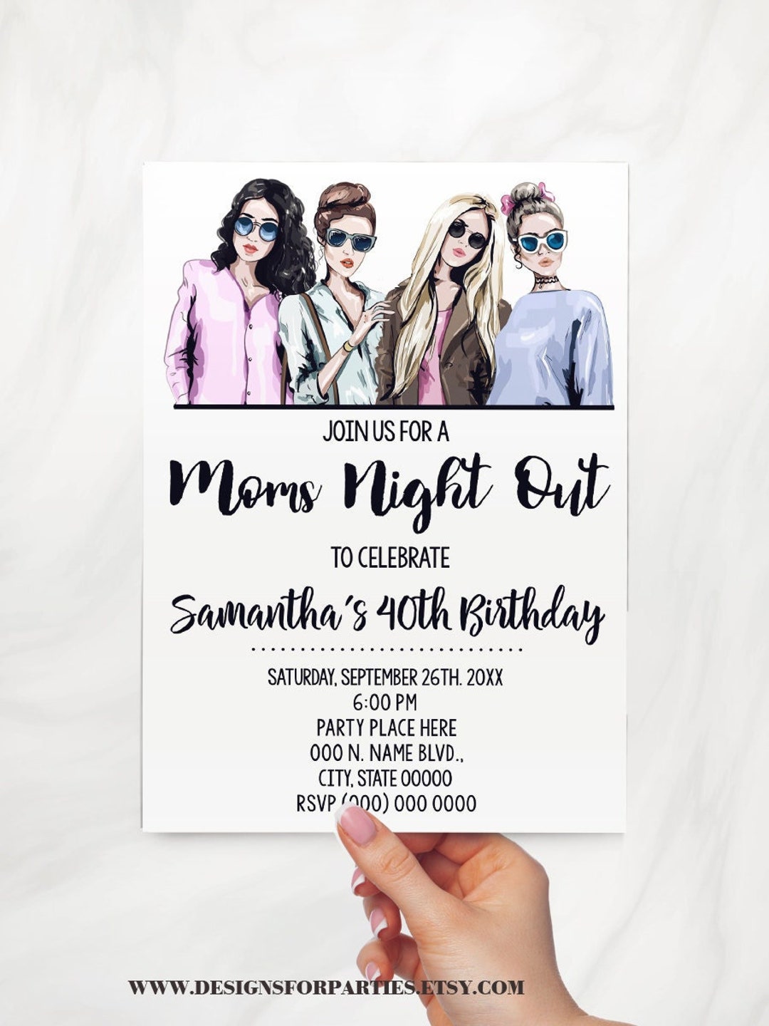 Moms Night Out Invitation