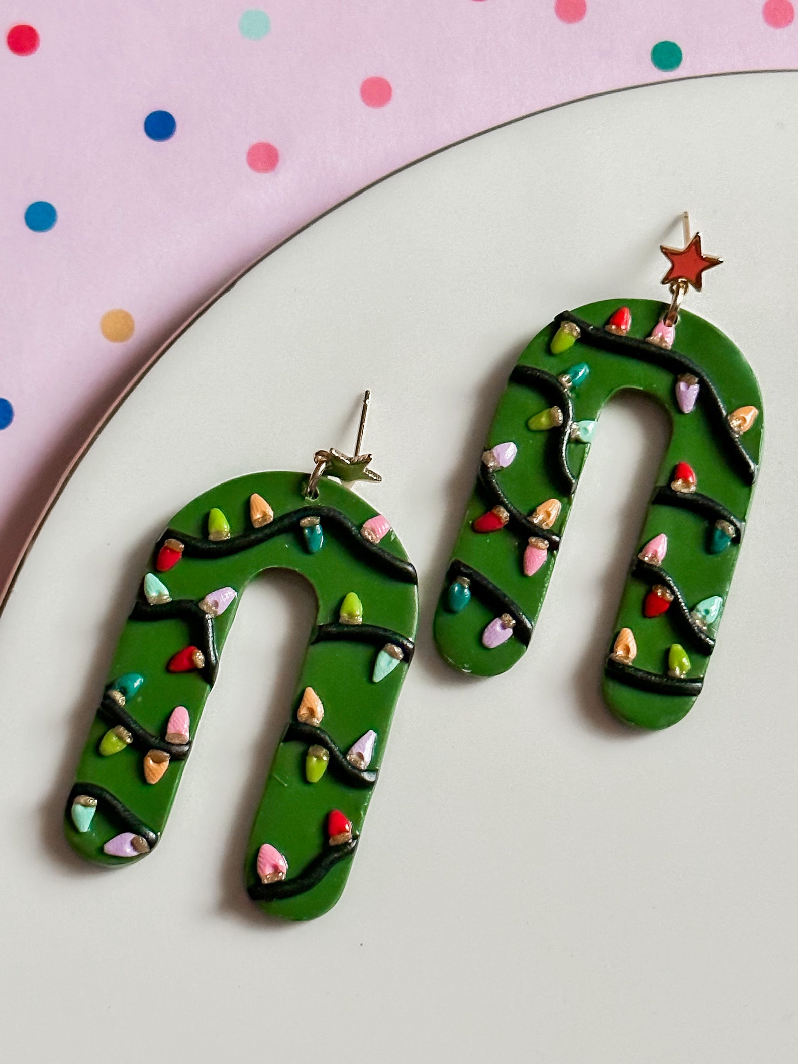 String of Lights Southwestern Christmas Cactus or Arch Polymer Clay ...