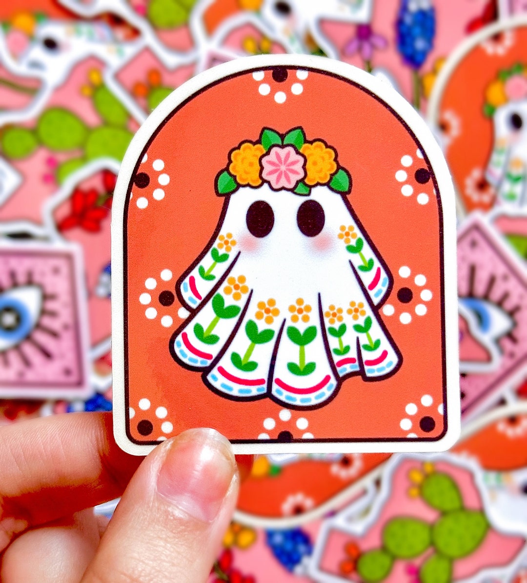 Ghostie De Barro Vinyl Waterproof Die Cut Sticker, Laptop Sticker ...