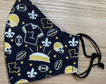 Saints Face Mask - Etsy