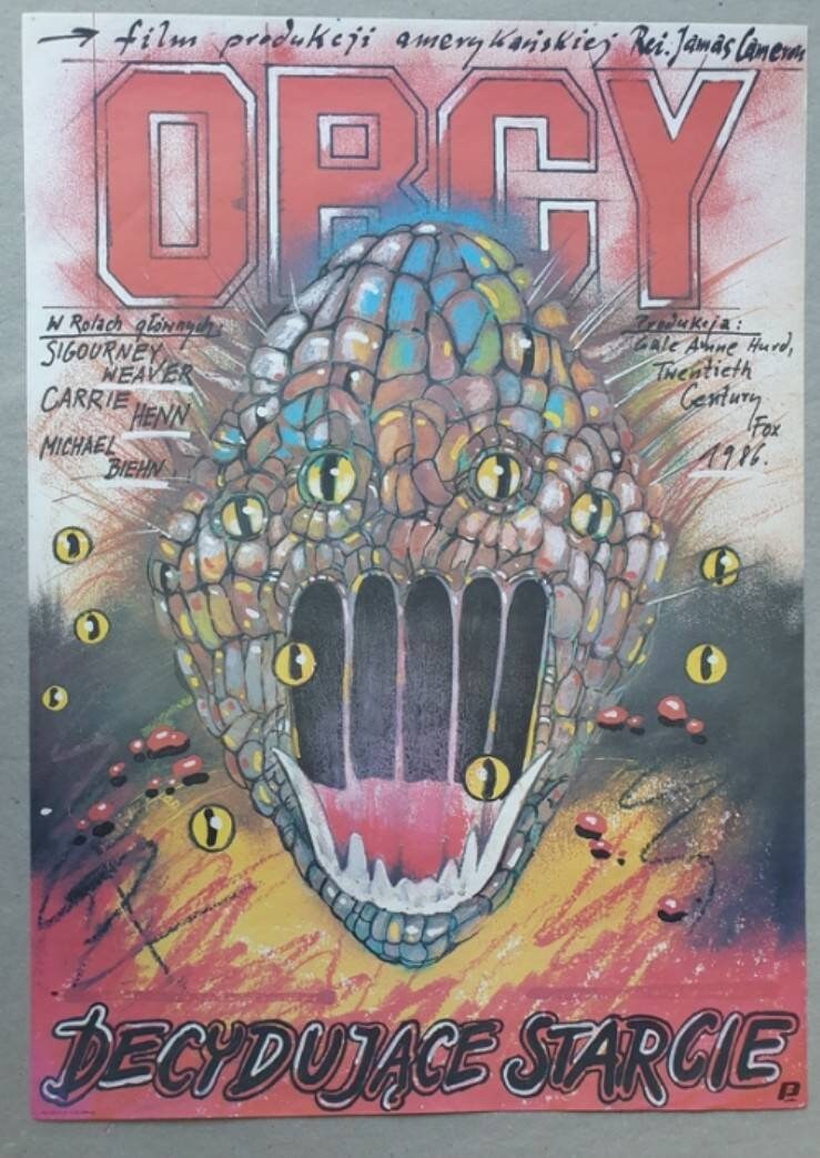 Aliens Obcy Original Polish Poster by Pagowski 1987 - Etsy