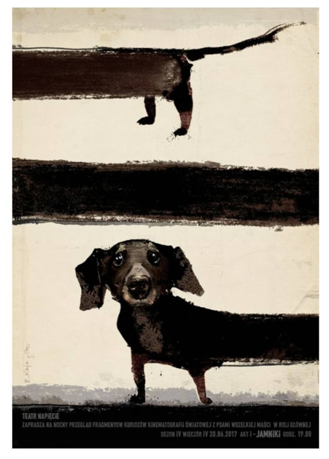 Dachshund Polish Poster by Ryszard Kaja - Etsy