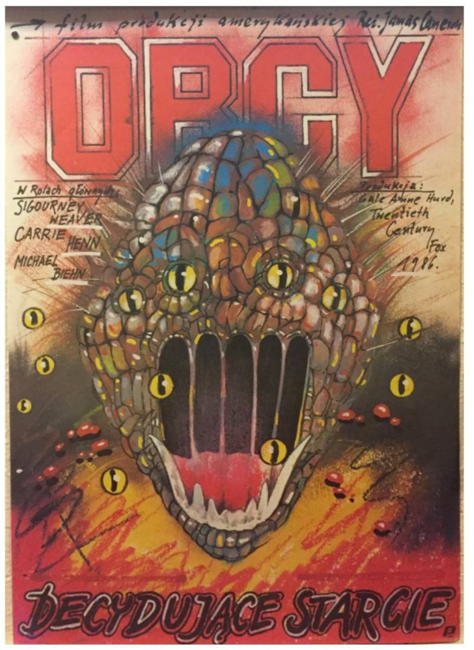 Aliens Obcy Original Polish Poster by Pagowski 1987 - Etsy