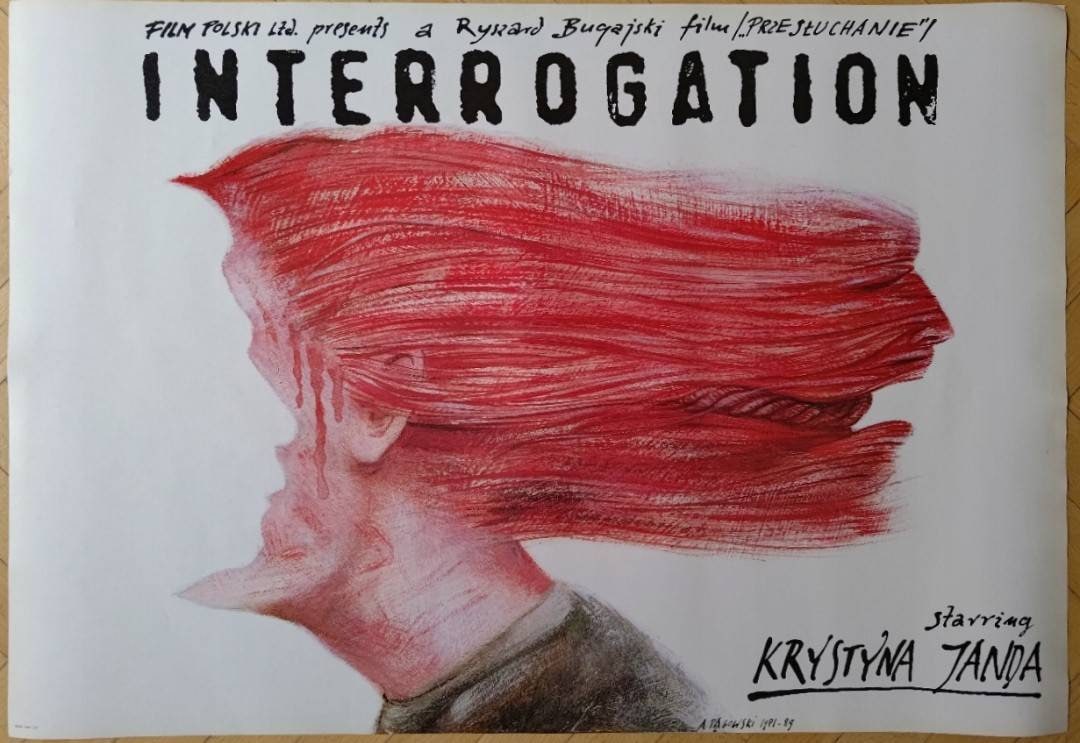 Interrogation Przesluchanie Original 1989 Polish Movie Poster by ...