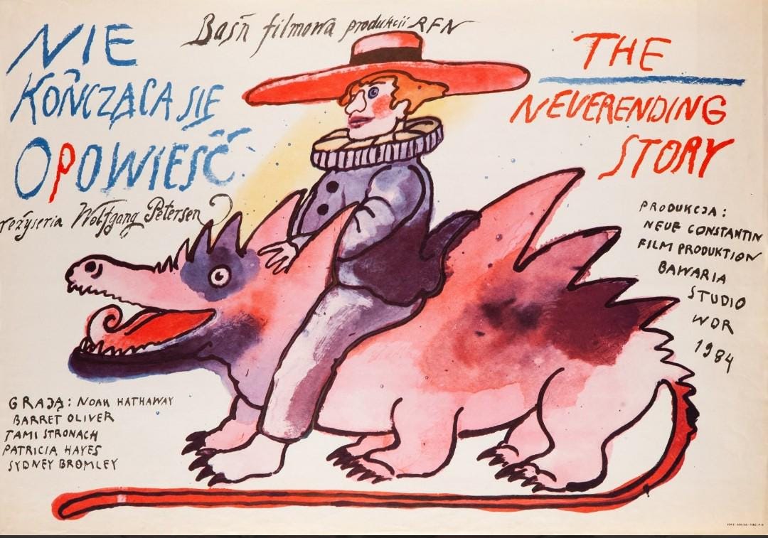 The Neverending Story Original 1986 Polish Movie Film Poster by Wiktor ...