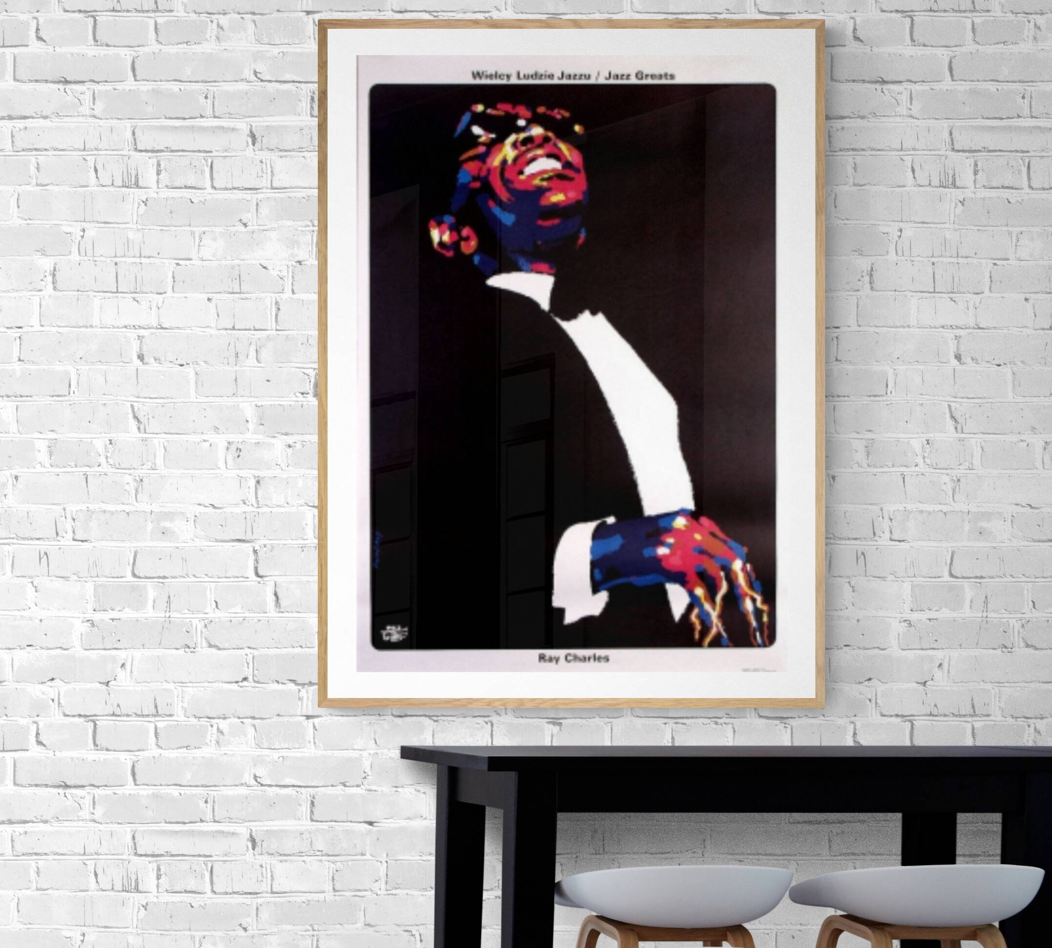 Jazz Greats Ray Charles Original 1990 Polish Poster by | Etsy