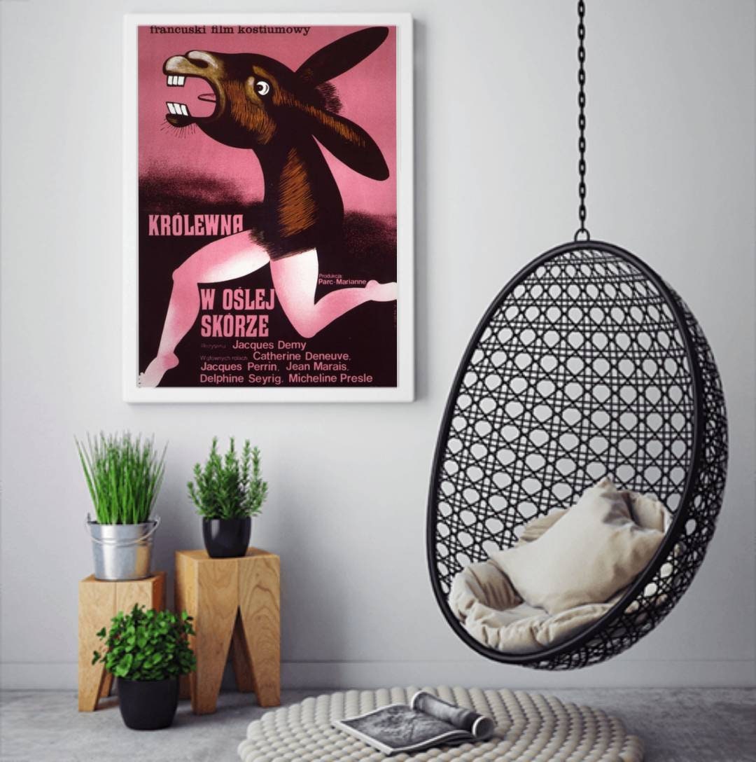 Donkey Skin 1970 Polish Movie Poster: Wiktor Gorka, Animal Art Wall ...