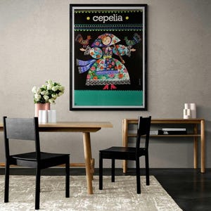 Cepelia Original 1977 Polish Promotional Poster by Ewa Salamon Folk ...