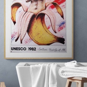 Unesco 1982 Original Polish Exhibition Poster by Rafal - Etsy