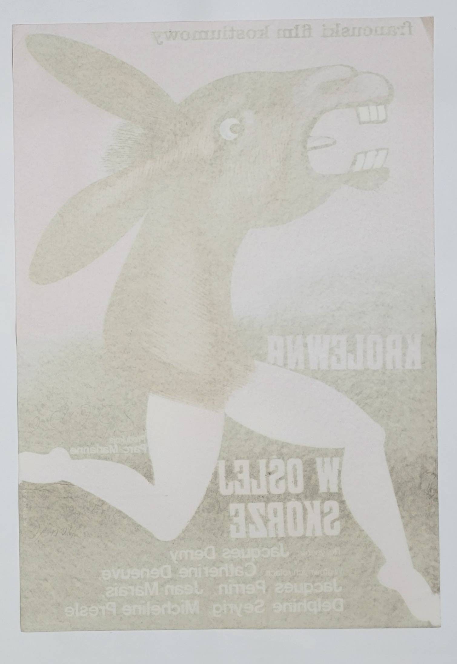 Donkey Skin 1970 Polish Movie Poster: Wiktor Gorka, Animal Art Wall ...
