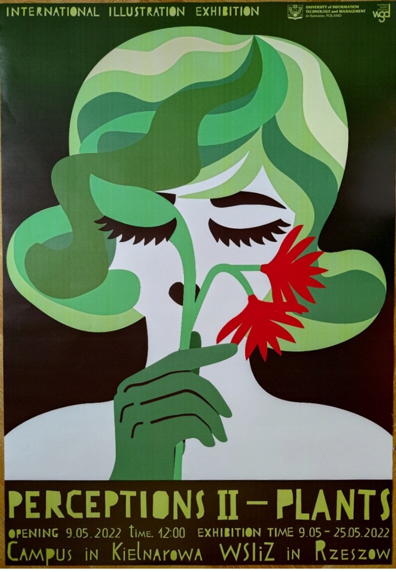 Perceptions 2 Plants Original Polish Poster by Patrycja - Etsy