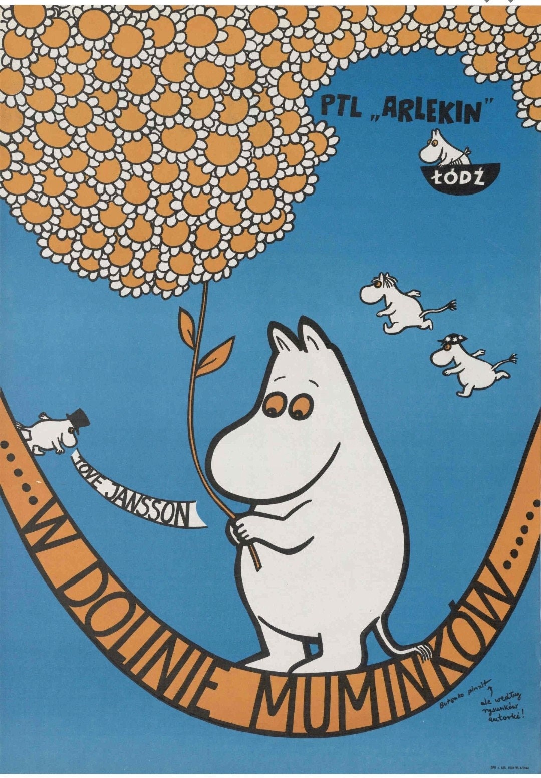 Finn Family Moomintroll Original 1977 Theatrical Polish Poster by ...
