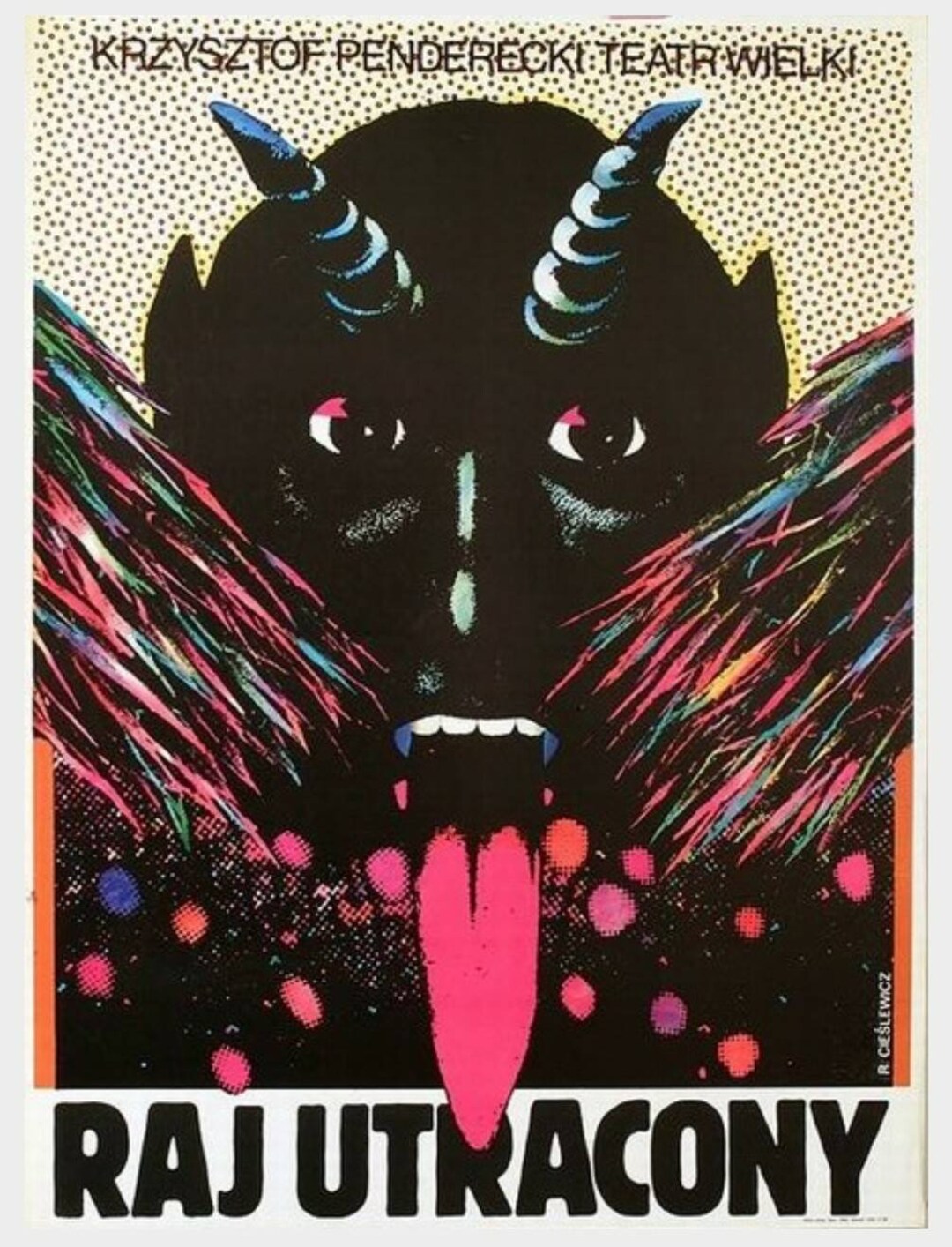 Paradise Lost Raj Utracony Original 1979 Polish Opera Poster by Roman ...