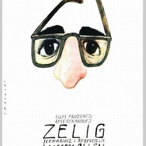 Zelig Original Polish Movie Poster - Woody Allen Film (1985) - Etsy