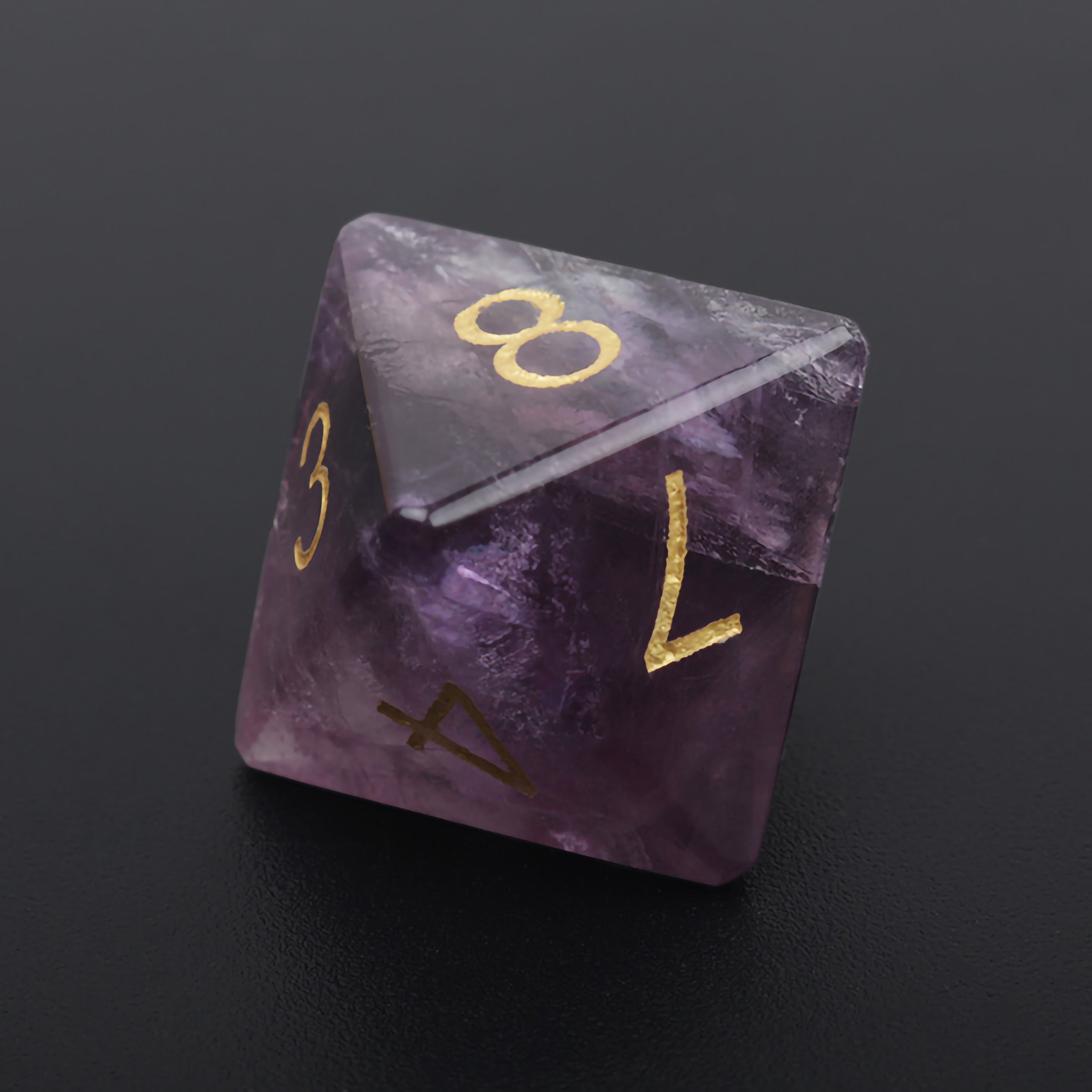 Natural Rainbow Fluorite Polyhedral Dice dnd dice set RPG game | Etsy