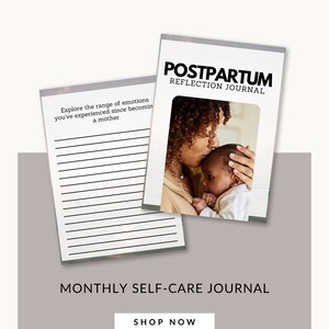 Postpartum Self Care Digital Journal, Journal Series, Self-awareness ...