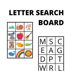 Alphabet Matching Game Printable Alphabet Game Preschool Curriculum ...