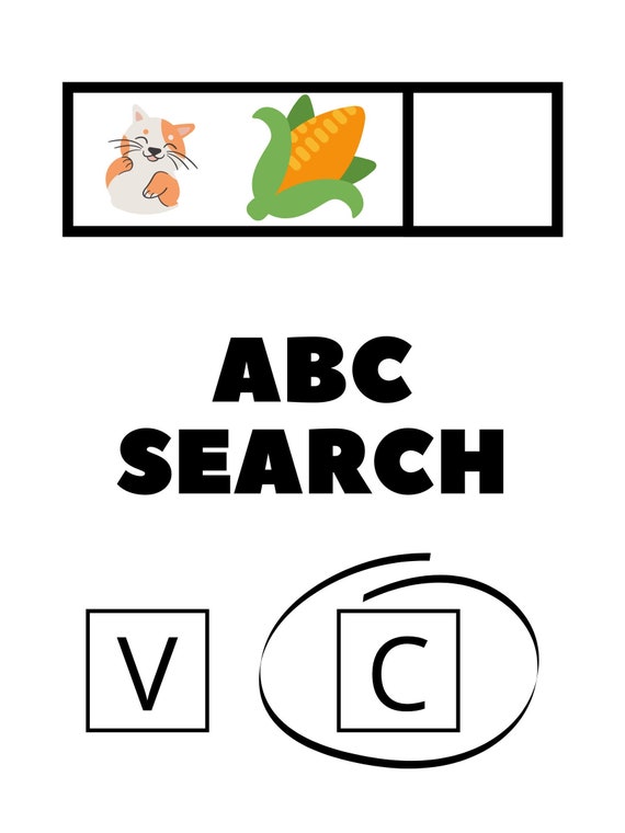 Letter Matching Game / Printable / Preschool Curriculum / | Etsy