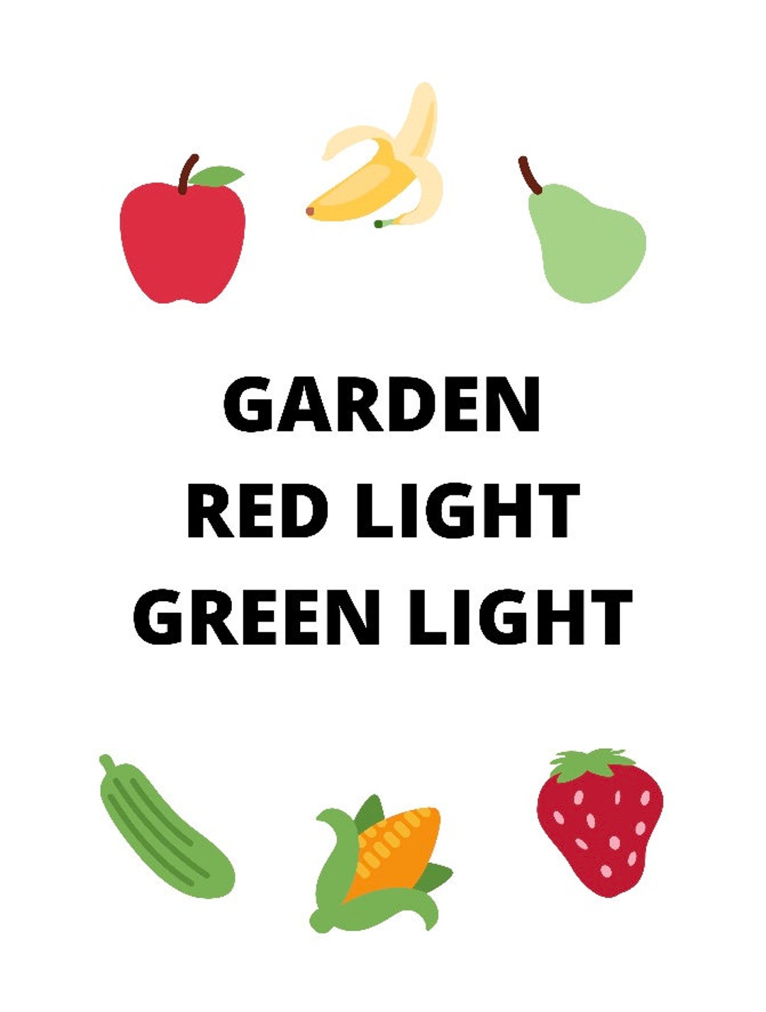 Garden Red Light Green Light / Toddler Learning Games / Preschool ...