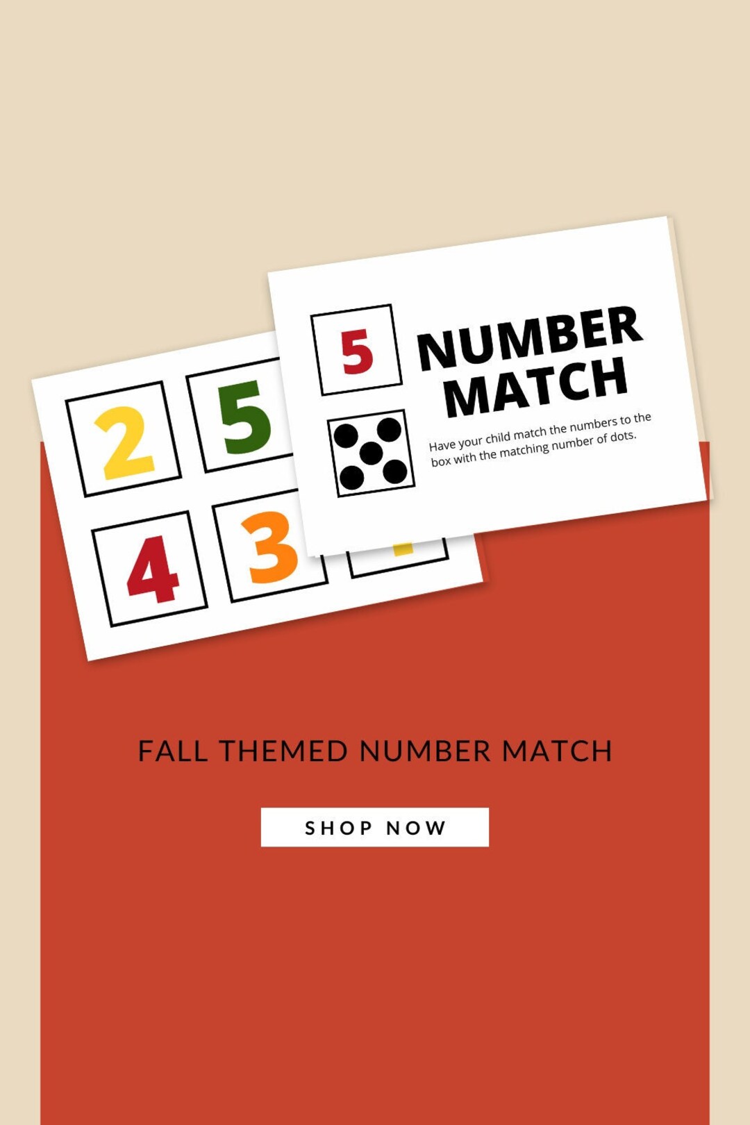 Number Matching Activity | Learning Numbers | Toddler, Preschool ...