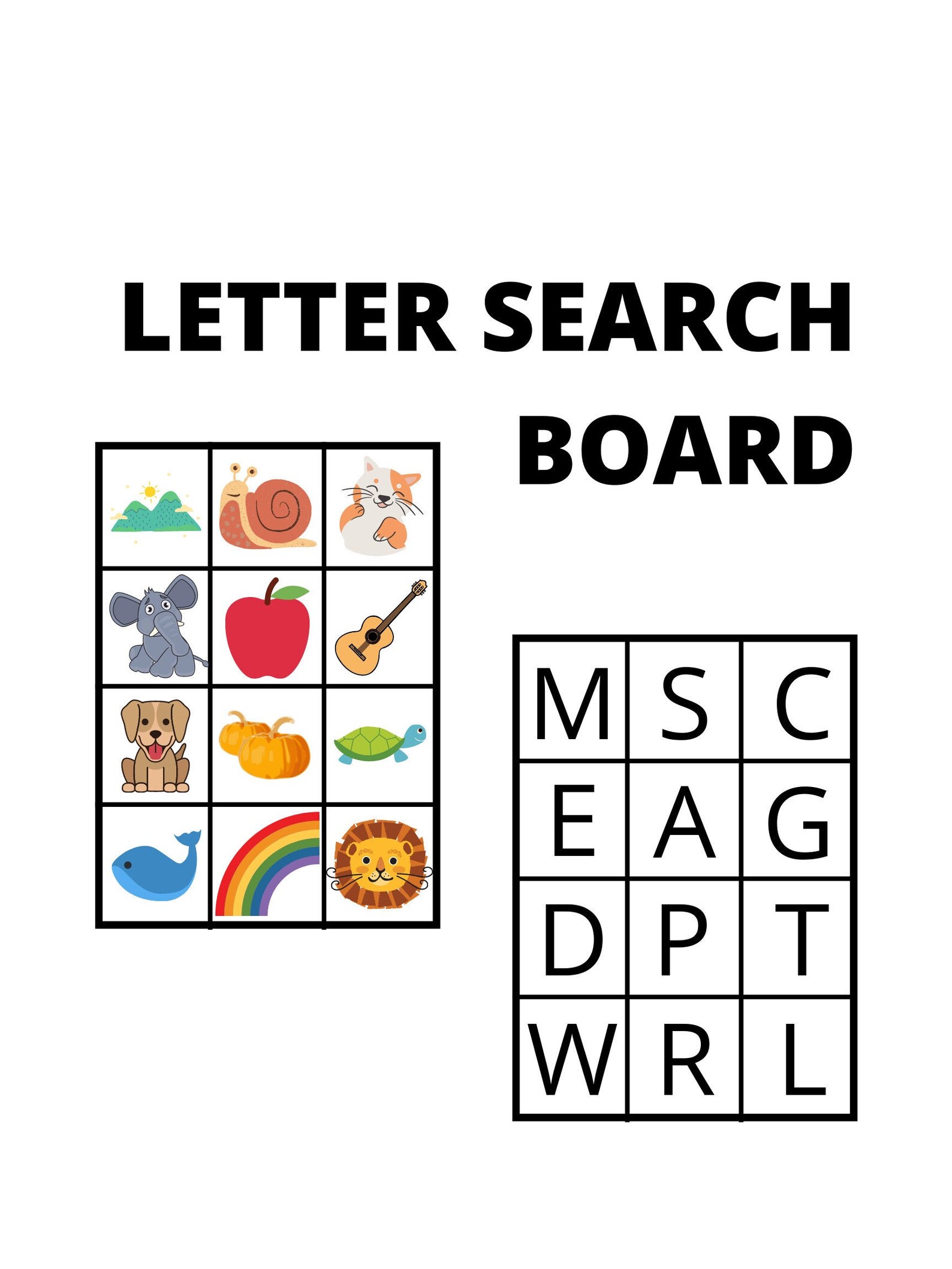 Alphabet Matching Game Printable Alphabet Game Preschool - Etsy