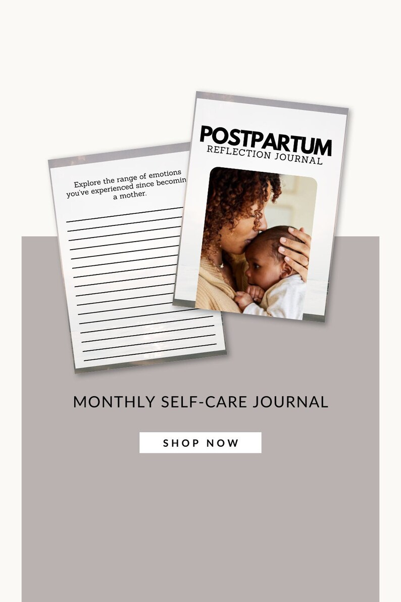 Postpartum Self Care Digital Journal, Journal Series, Self-awareness ...