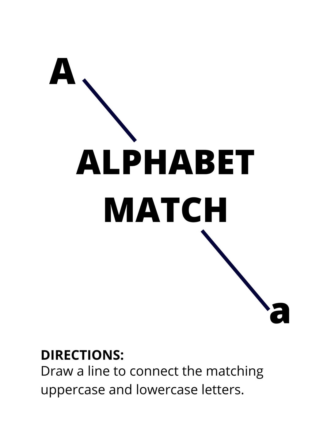 Alphabet Matching Game Printable Alphabet Game Preschool Curriculum ...