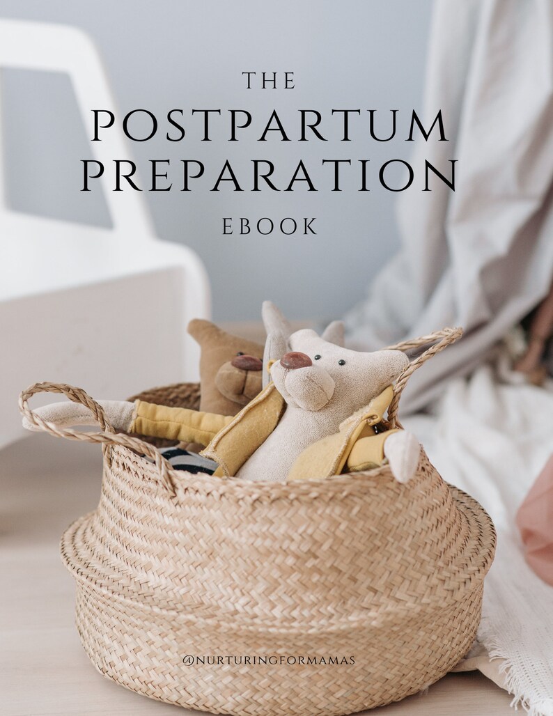 Digital Postpartum Ebook: Postnatal Recovery Planning, Baby Shower Gift, Mom’s Self-care ...
