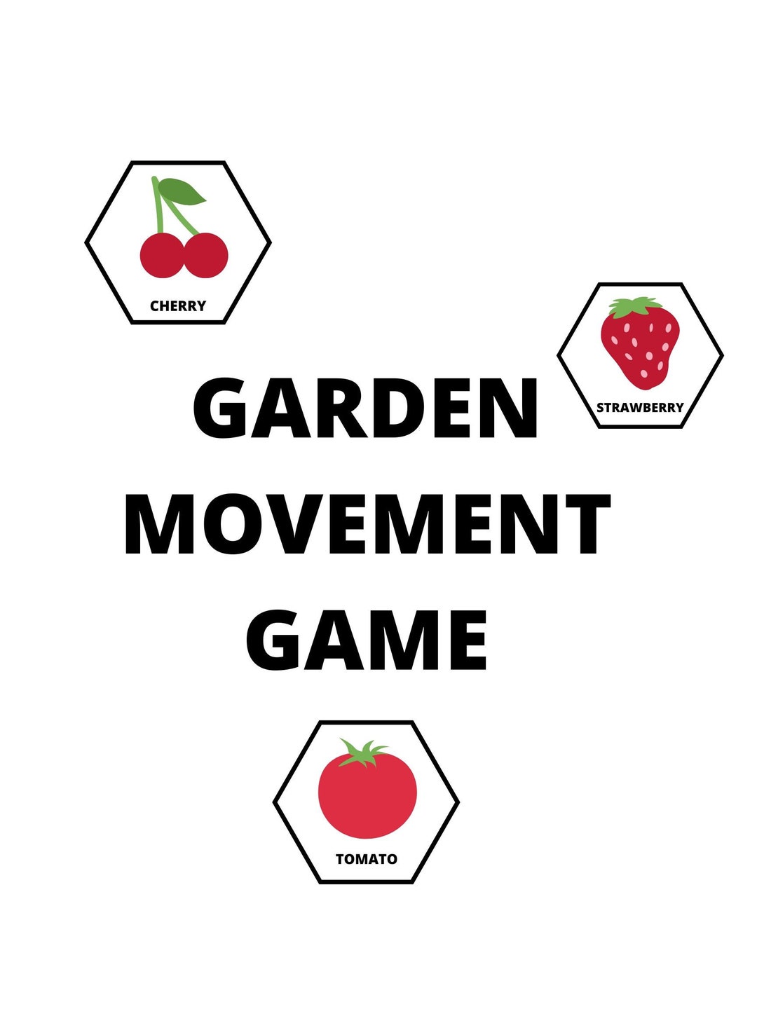 Garden Movement Game / Gross Motor Games / Homeschool Printable ...